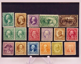 Old US Stamps, 1857-1902 Mixed Collection of Used Stamps, Scott 30A-307 ...