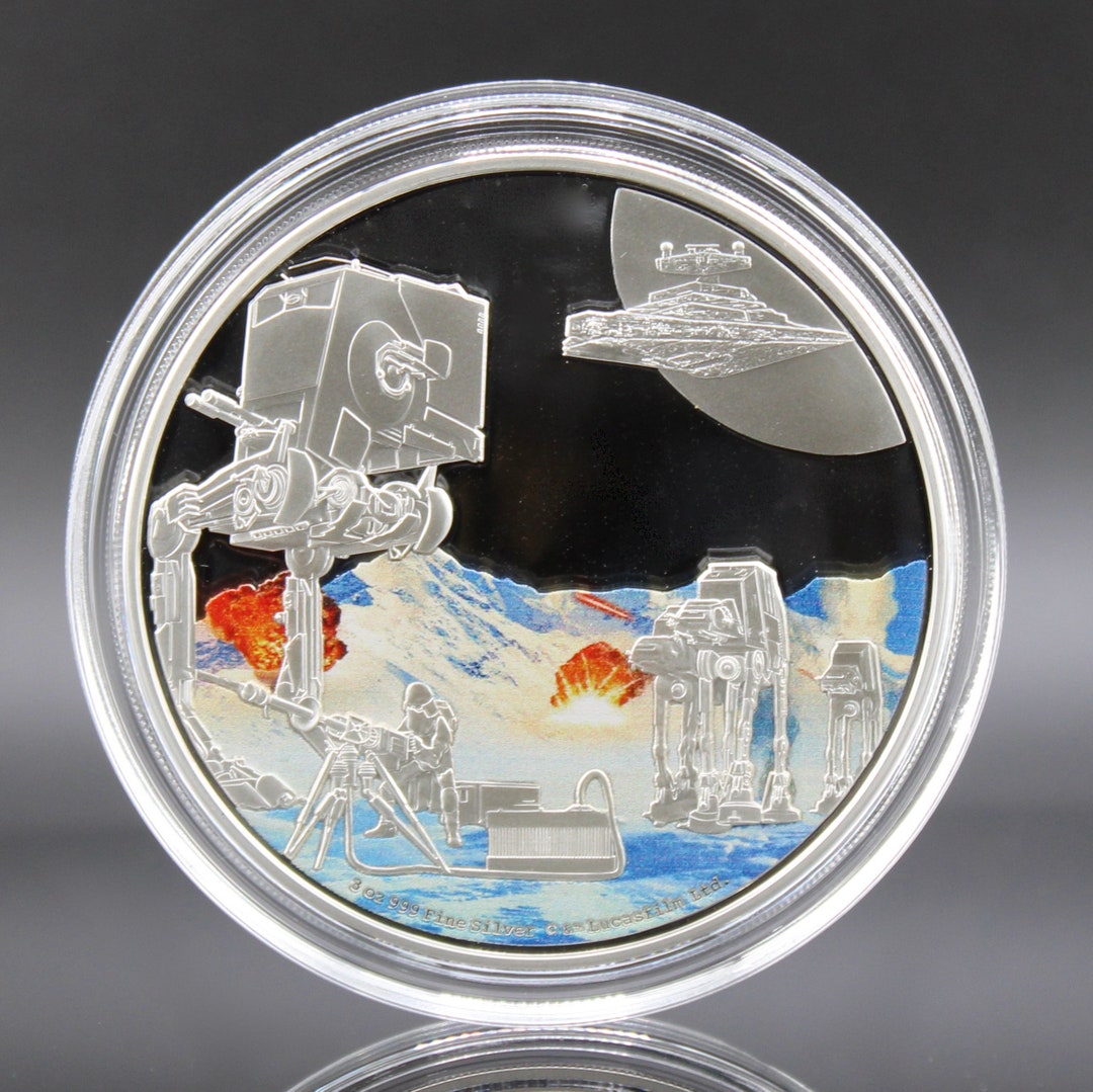 2022 Niue Star Wars Battle Scenes the Battle of Hoth, Colorized 3 Oz ...
