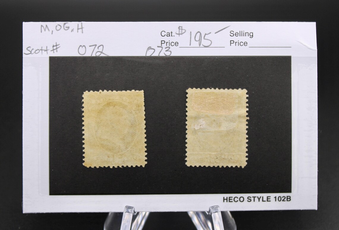 Old US Stamps, 1873 Treasury Department Mint Stamps, Scott #O72 1 Cent ...