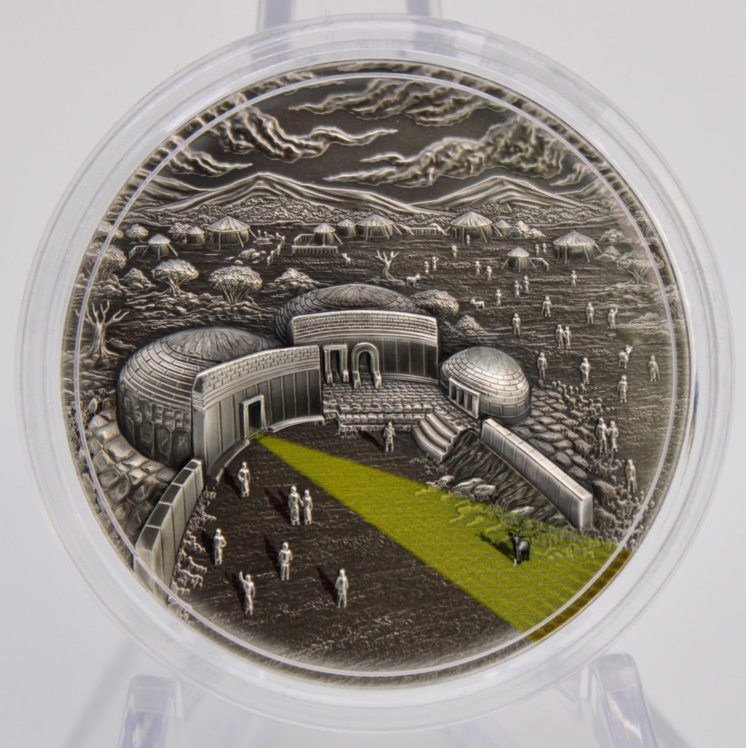 2022 Palau Equinox and Solstice - Mnajdra Temple, Antiqued 2 Oz .999 ...