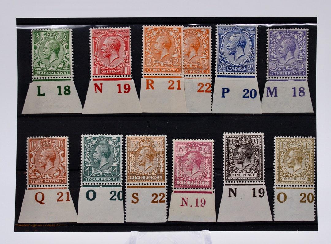 Old World Stamps, 1912-13 Great Britain Scott #159-172 (almost Full Set ...