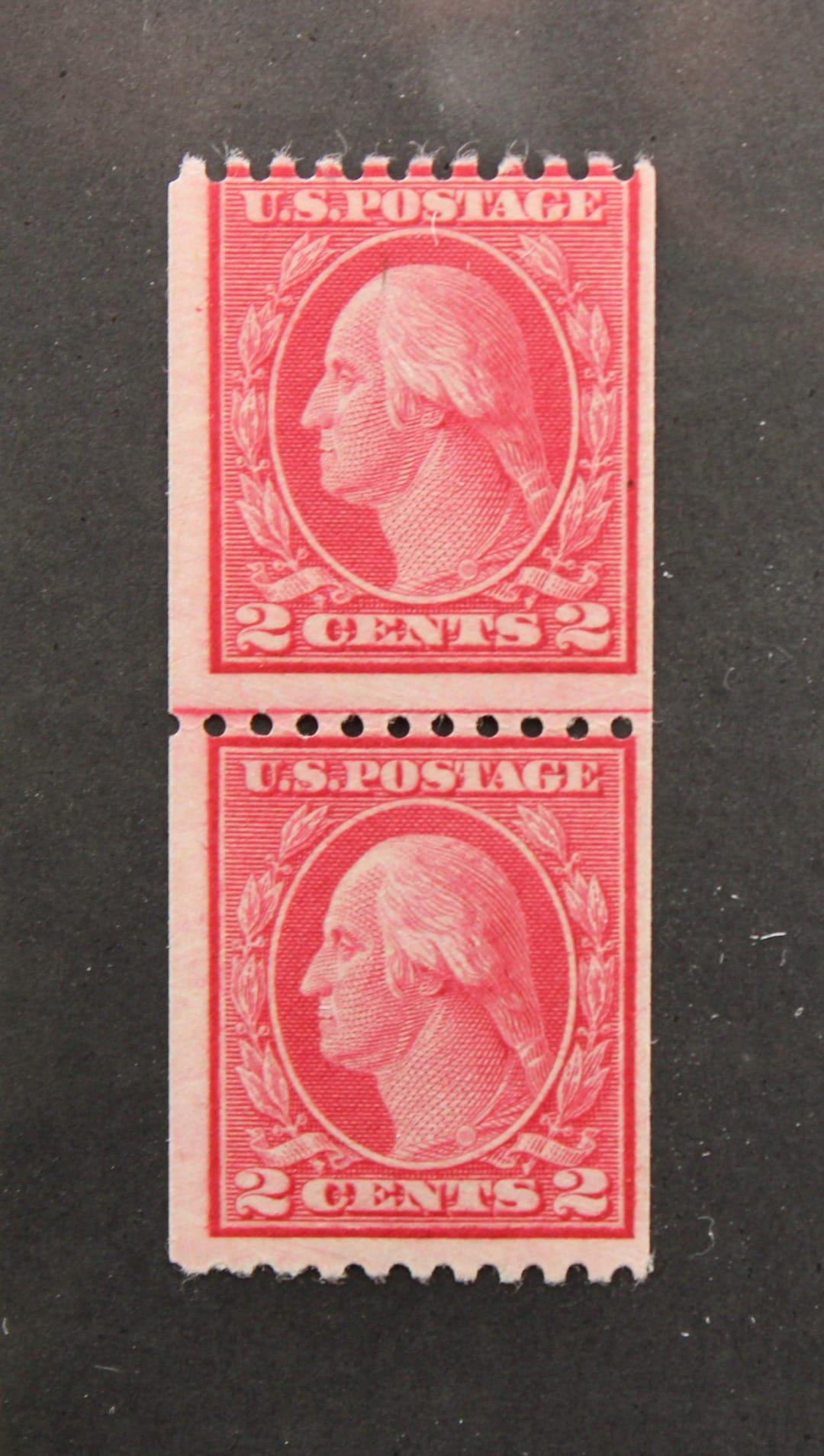 Old US Stamps, 1916 Rotary Press Coil Stamps Horizontally Perf ...