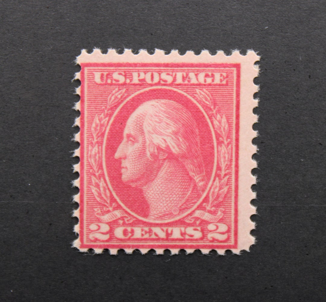 Old US Stamp, Series of 1917-1919 Washington 2c Scott #500 Deep Rose ...