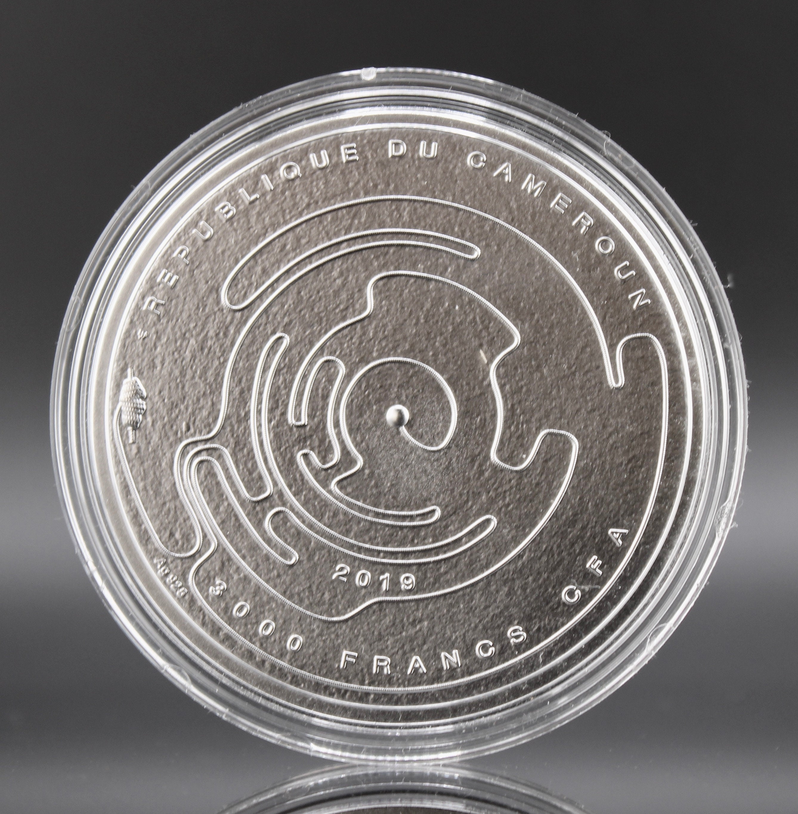 2019 Cameroon Riddle of the Labyrinth, 3 Oz .925 Sterling Silver Proof ...