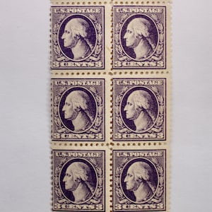 Old US Stamps, Series of 1917 Scott #501 Mint Block of 10 Stamps NHOG ...