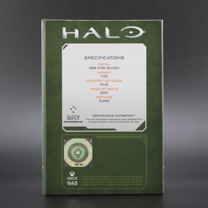 2021 Niue Master Chief Helmet Coin - Halo 20th Anniversary 1oz .999 ...