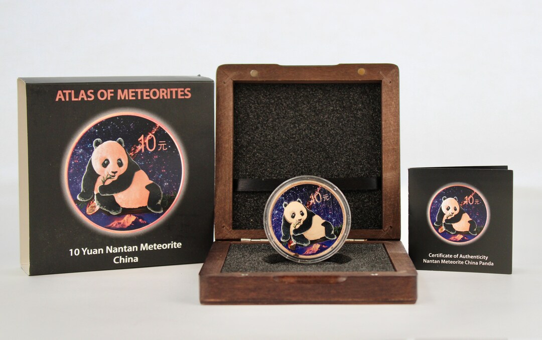 2015 China Panda - Atlas of Meteorites, Rose Gold Gilded 1 Oz .999 Fine ...
