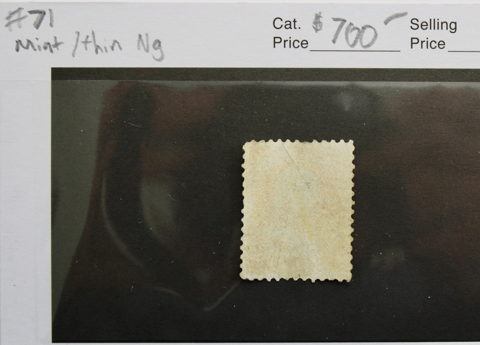 Old US Stamp, Series of 1861-62 Scott #71 Mint W/ Minor Flaw (thin Spot ...