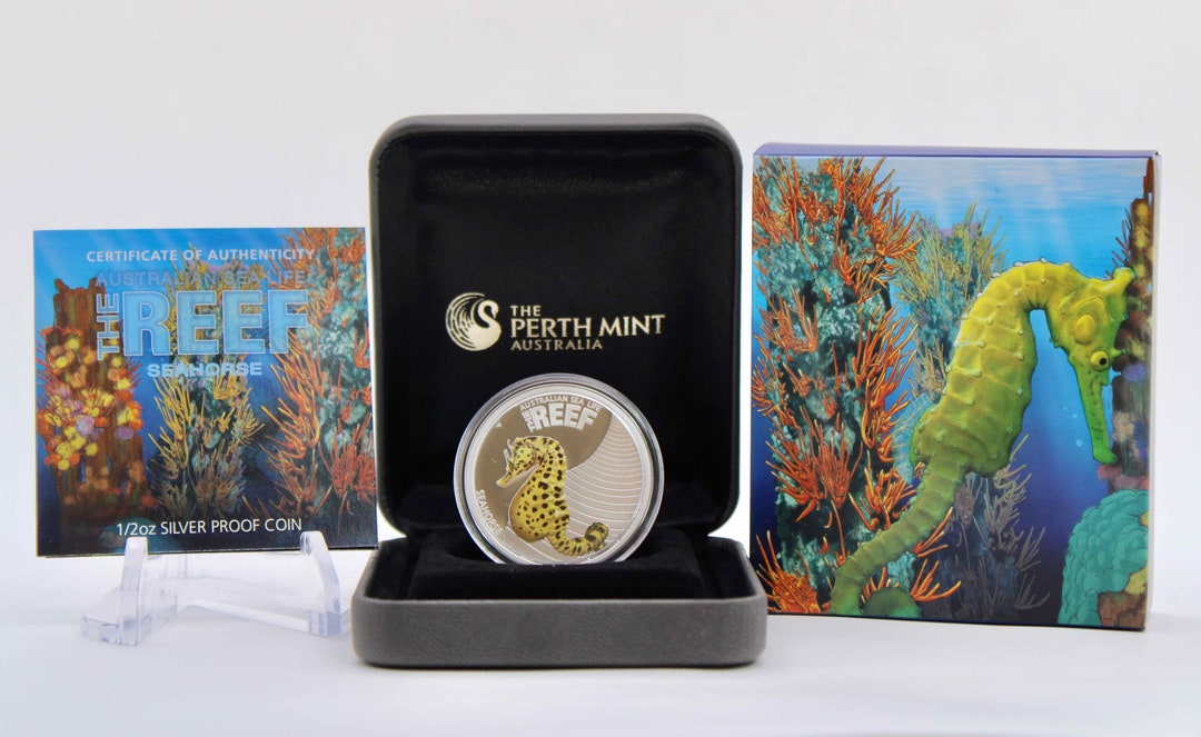 2010 Australian Sea Life Series: the Reef Seahorse, Colorized 1/2 Oz ...