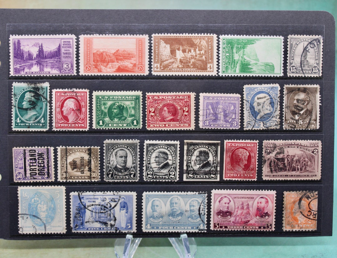 Old US Stamps, Mixed Collection Scott #156-796 Mint & Used, H/NH High ...