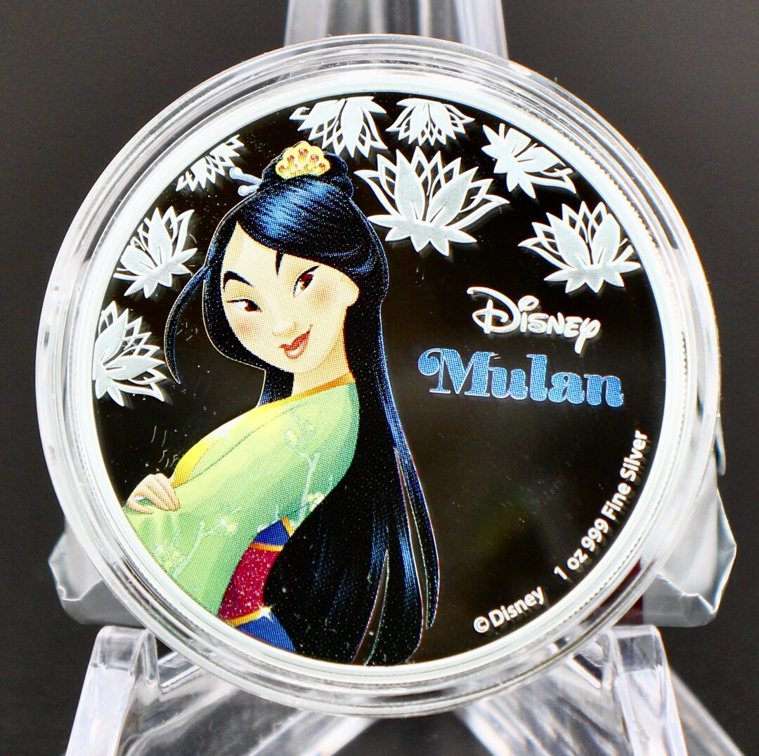 2016 NIUE Disney Princess Mulan, Colorized 1 Oz .999 Silver Proof Coin ...