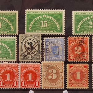 Old US Stamps, BOB Special Handling & Postage Due Mixed Stamp ...