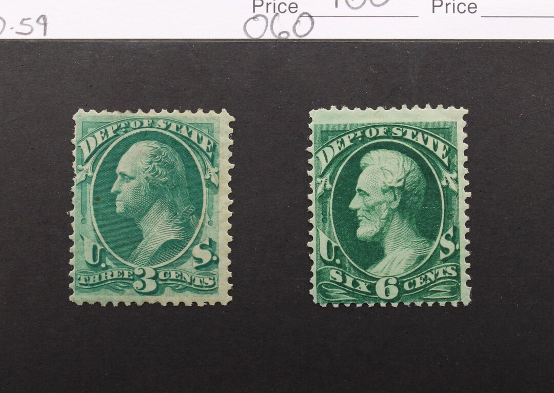 Old US Stamps, 1873 Department of State, Scott #O59 Washington 3 Cent ...