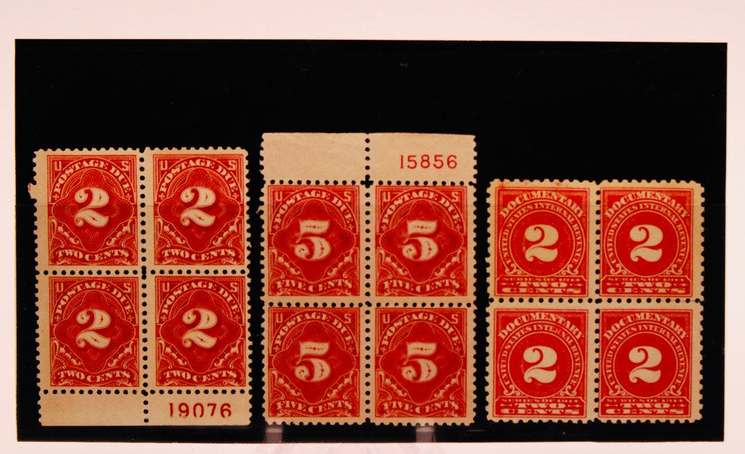 Old US Stamps, 1914 Internal Revenue Scott #R197 & 1917 Postage Due ...