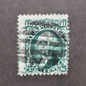 Old US Stamp, Series of 1867 Scott #89a (E Grill) Rare Washington ...