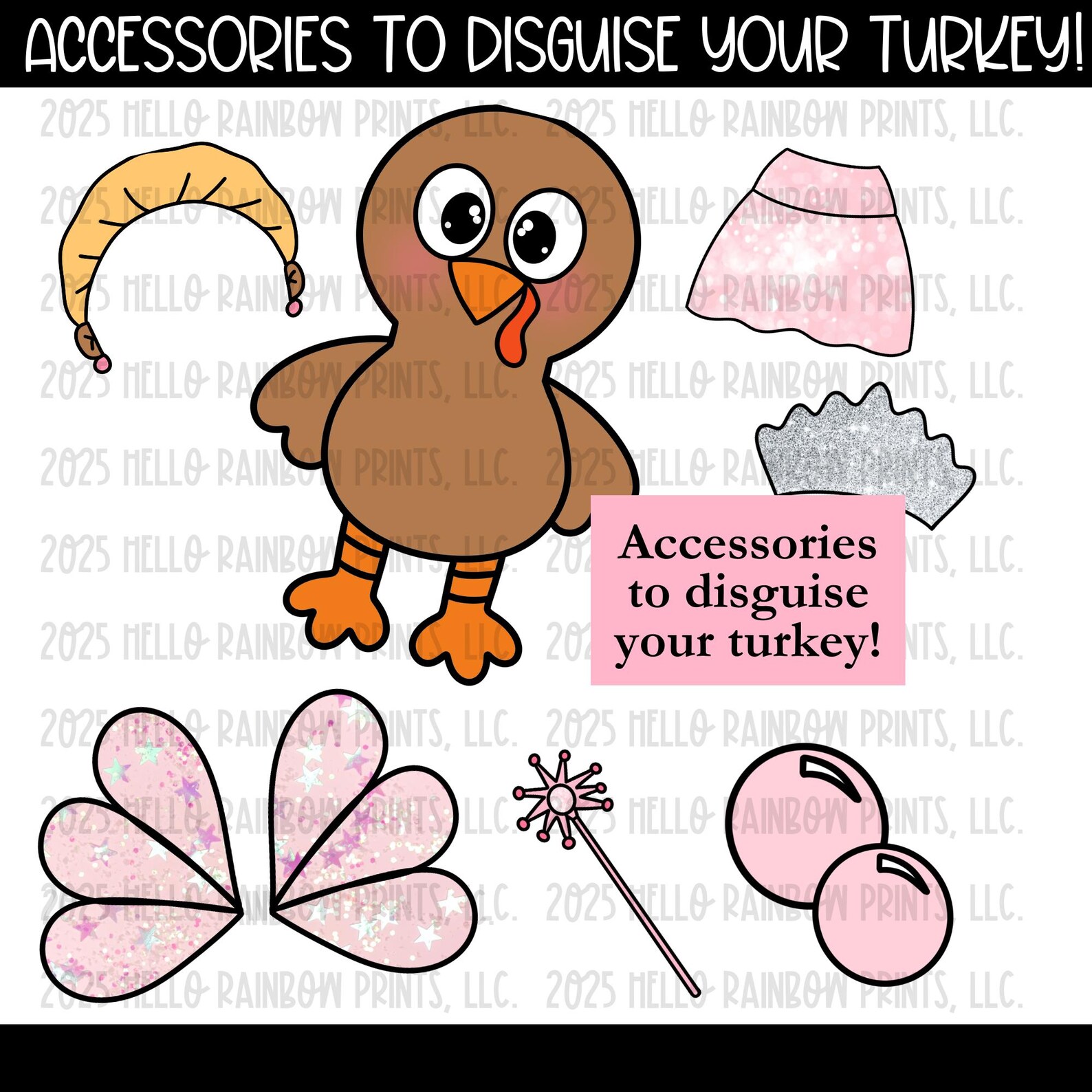 Thanksgiving Disguise the Turkey Wicked Printable Craft Kit Bundle ...