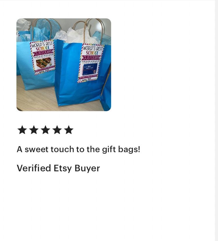 Custodian Appreciation Day Gift Card Holder, World's Best School ...