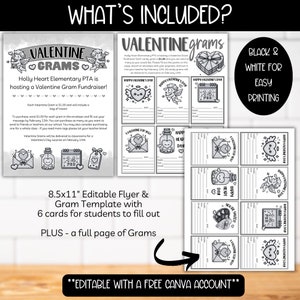 Valentine's Day Candy Lollipop Gram Tag Printable PTA PTO School ...