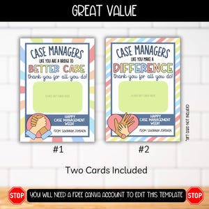 Case Manager Week Gift Card Holder, Case Resource Management ...