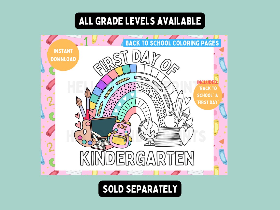 First Day of School Chalkboard Sign Countdown | 1st Day Back to School ...