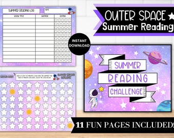 Summer Reading Challenge for Kids Reading Printable - Etsy