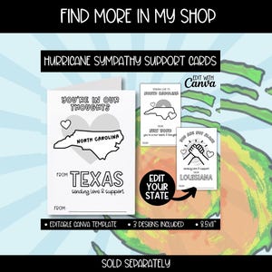 Linemen Thank You Card Gift, Hurricane Milton Florida Support Card ...