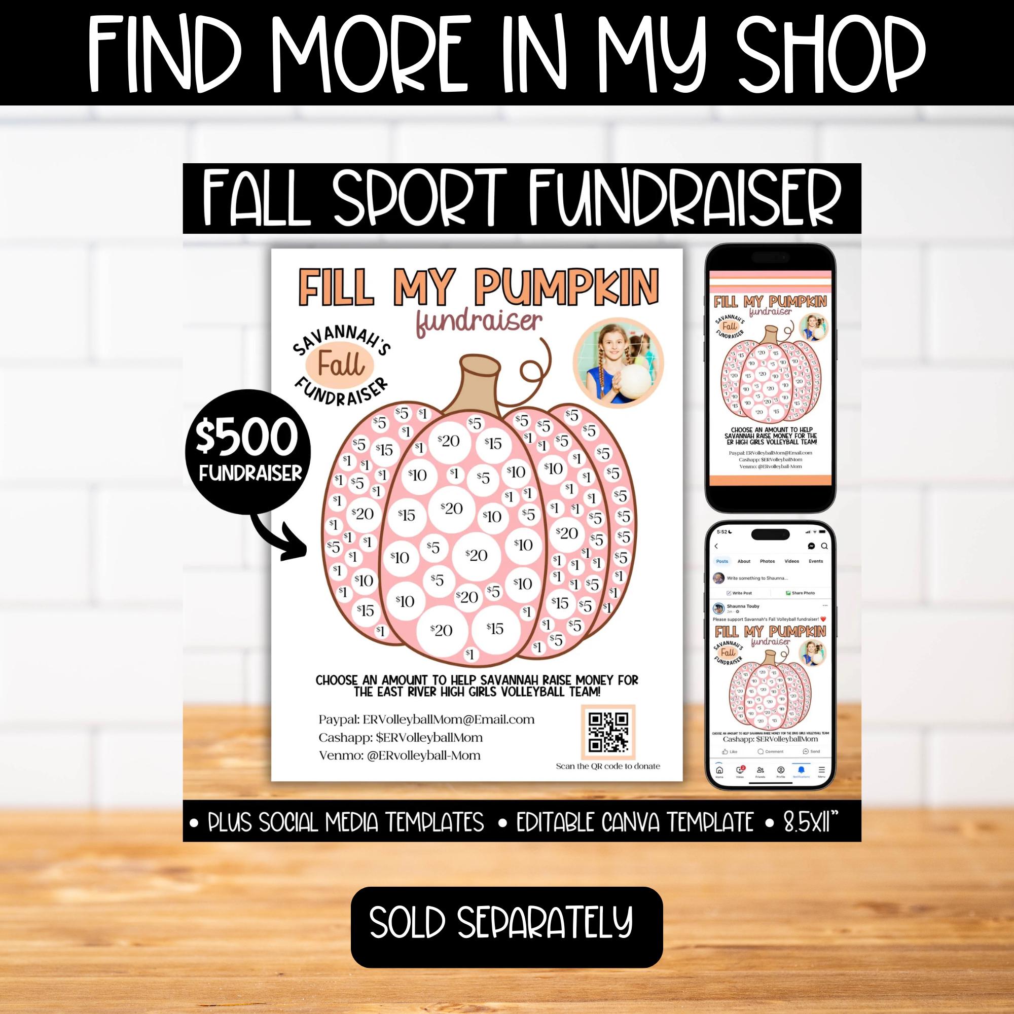 PTA PTO Fundraiser Flyer Bundle, Halloween Boo Gram Flyer, Gratitude ...