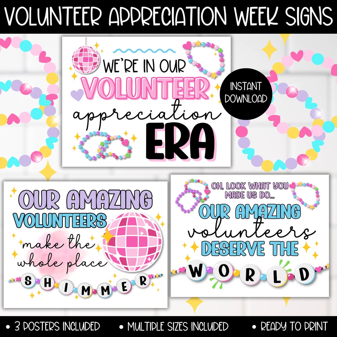 Volunteer Appreciation Week Lunch Sign Poster Printables, PTA PTO ...
