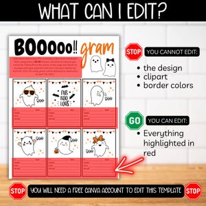 PTA PTO Fundraiser Flyer Bundle, Halloween Boo Gram Flyer, Gratitude ...