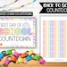 First Day of School Chalkboard Pastel Sign Countdown | 1st Day Back to ...