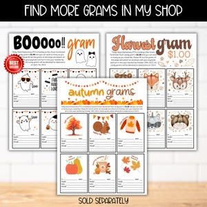 Thanksgiving Gratitude Gram Fundraiser Flyer Template, Gobble Gram ...