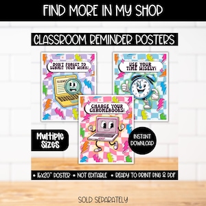 Bright Classroom Golden Rule Poster, Elementary Class Rules Sign ...