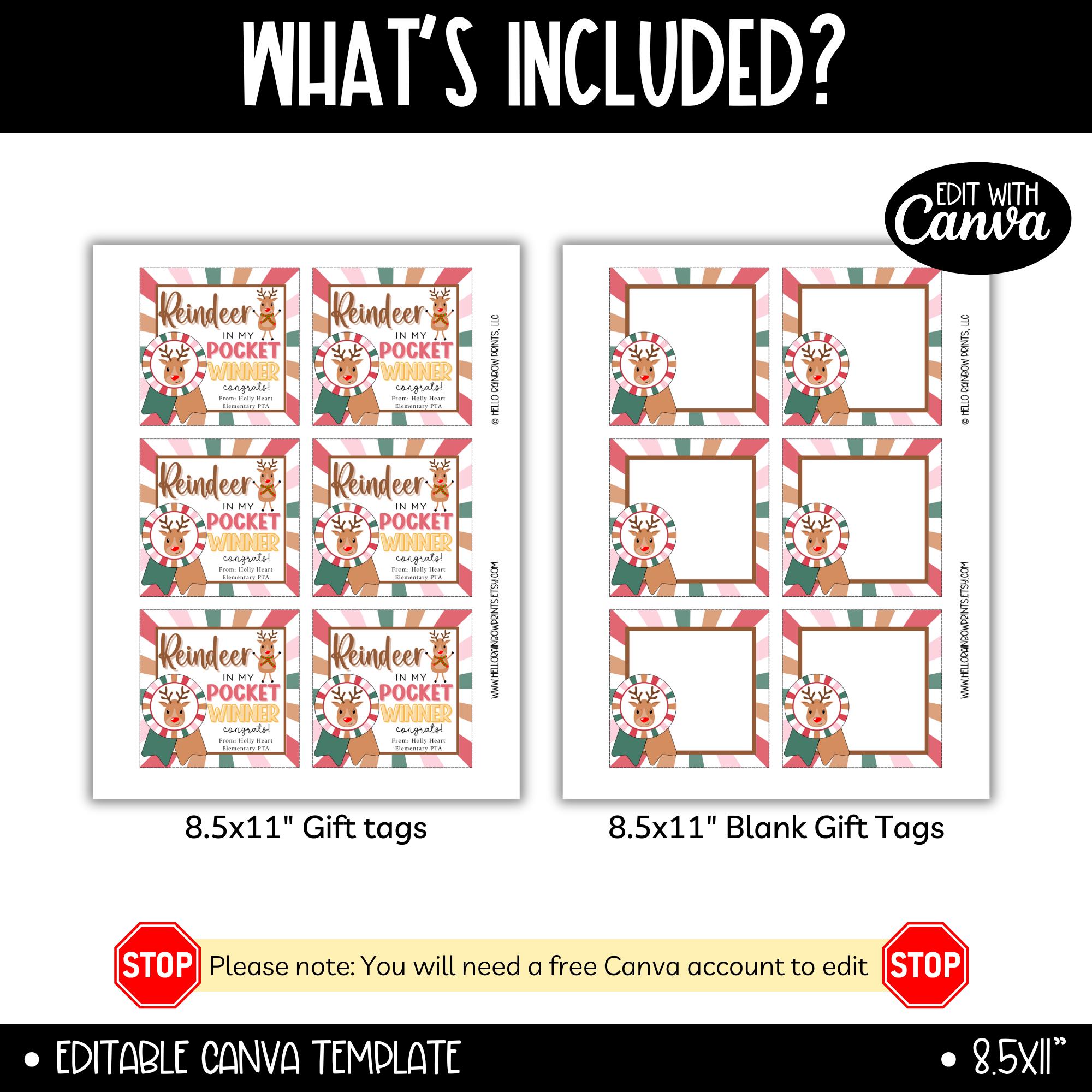 Holiday Christmas Teacher Appreciation Flyer Template, Santa Reindeer ...