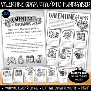 Valentine's Day Candy Lollipop Gram Tag Printable PTA PTO School ...
