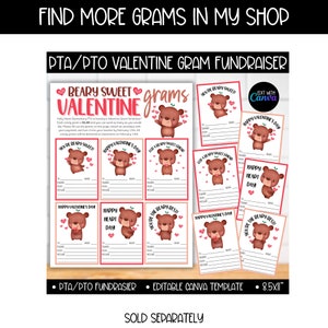 Valentine's Day Coloring Candy Gram Fundraiser Flyer Forms Tag Template ...