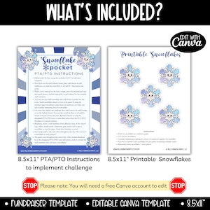 Winter Teacher Appreciation Inclusive Holiday Flyer Template, Snowflake ...