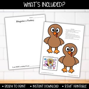 Pop Star Lover Turkey Disguise Printable, Turkey in Disguise Kit ...