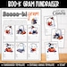 Halloween Boo Gram School Fundraiser Flyer Template, Ghost Reading Book ...