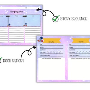 Outer Space Summer Reading Charts for Kids | Reading Reward Chart ...