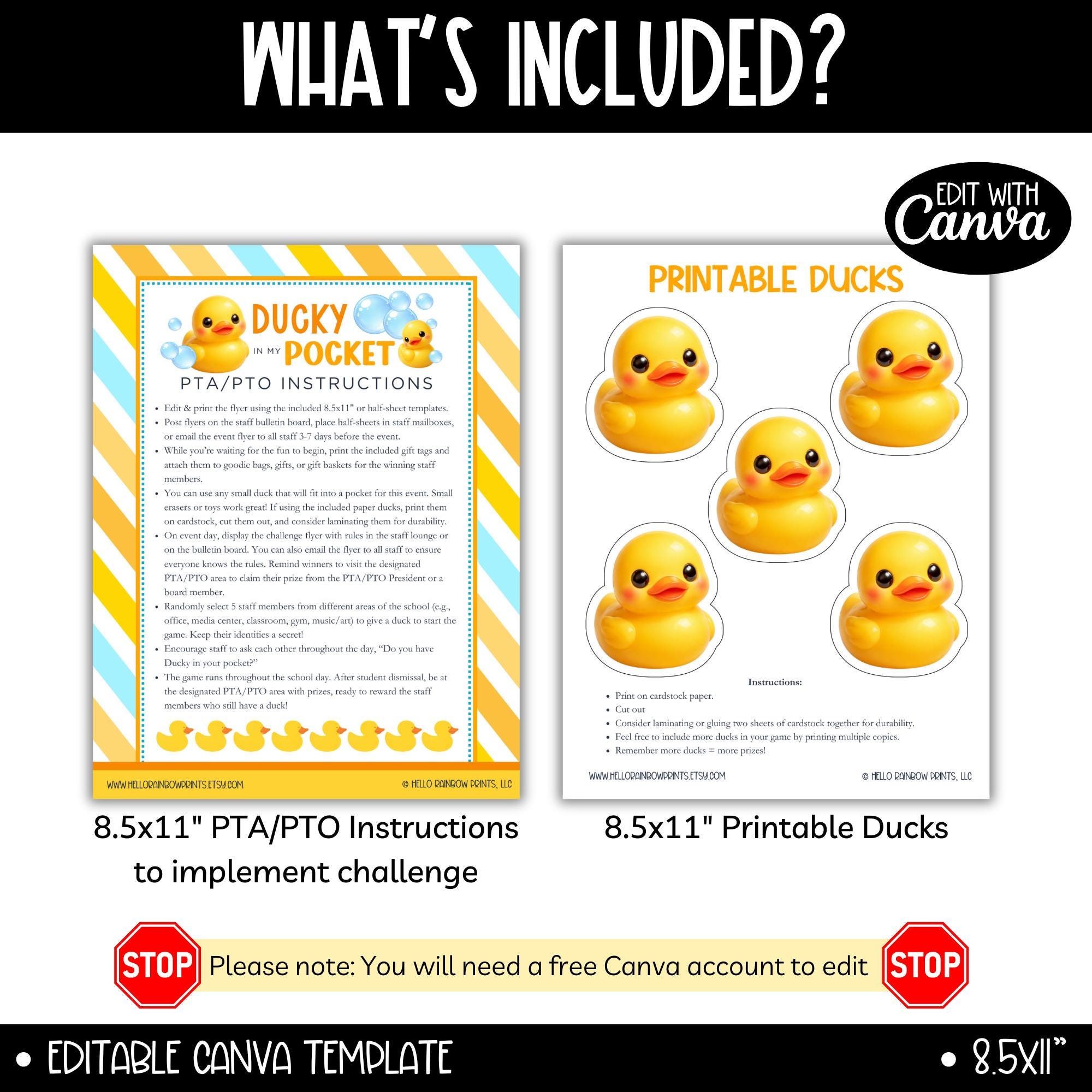 Rubber Ducky Day Team Building Game, National Duck Day Teacher ...