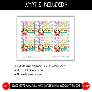 Happy 100th Day of School Cookie Treat Gift Tags, One Hundred Days of ...