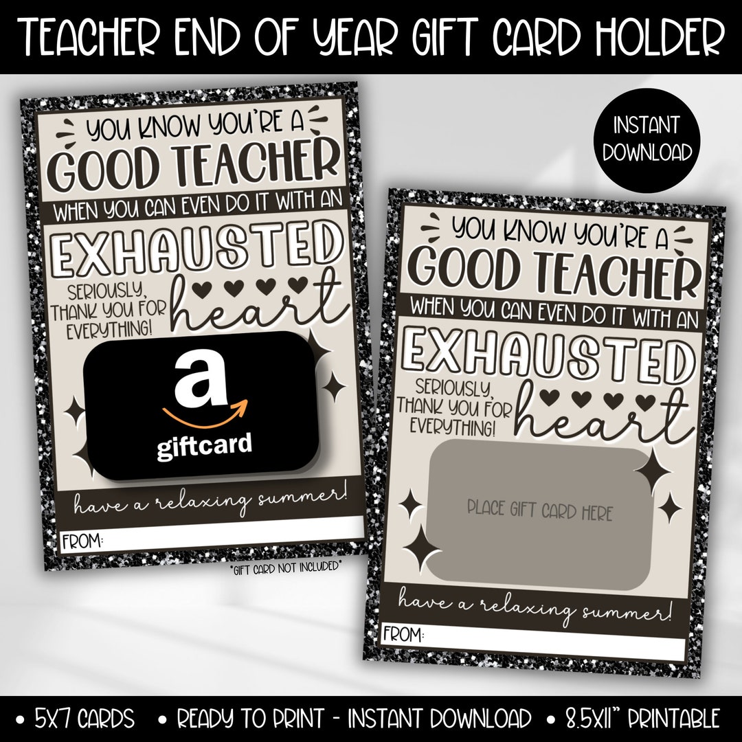 Teacher End of School Year Funny Gift Card Holder, Taylor Swift ...