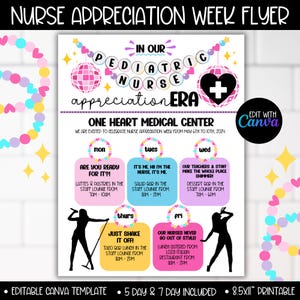 Pediatric Nurses Week, Hospital Staff Appreciation Week Schedule ...