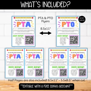 Join the PTA PTO Flyer Template, Pta Pto QR Code, Pta Pto Membership ...