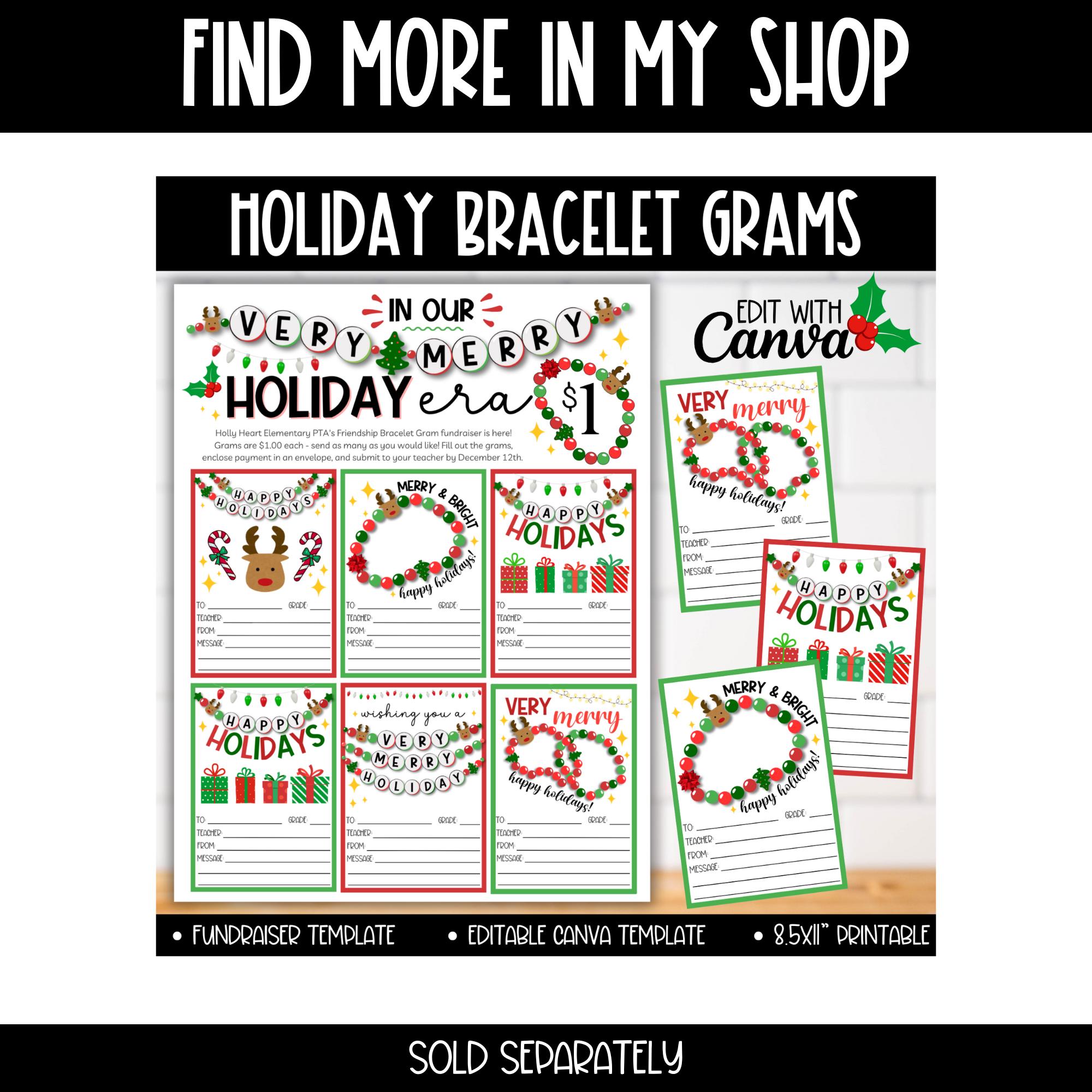 Hot Cocoa Era Gram Fundraiser Flyer Template, Candy Cane Grams ...