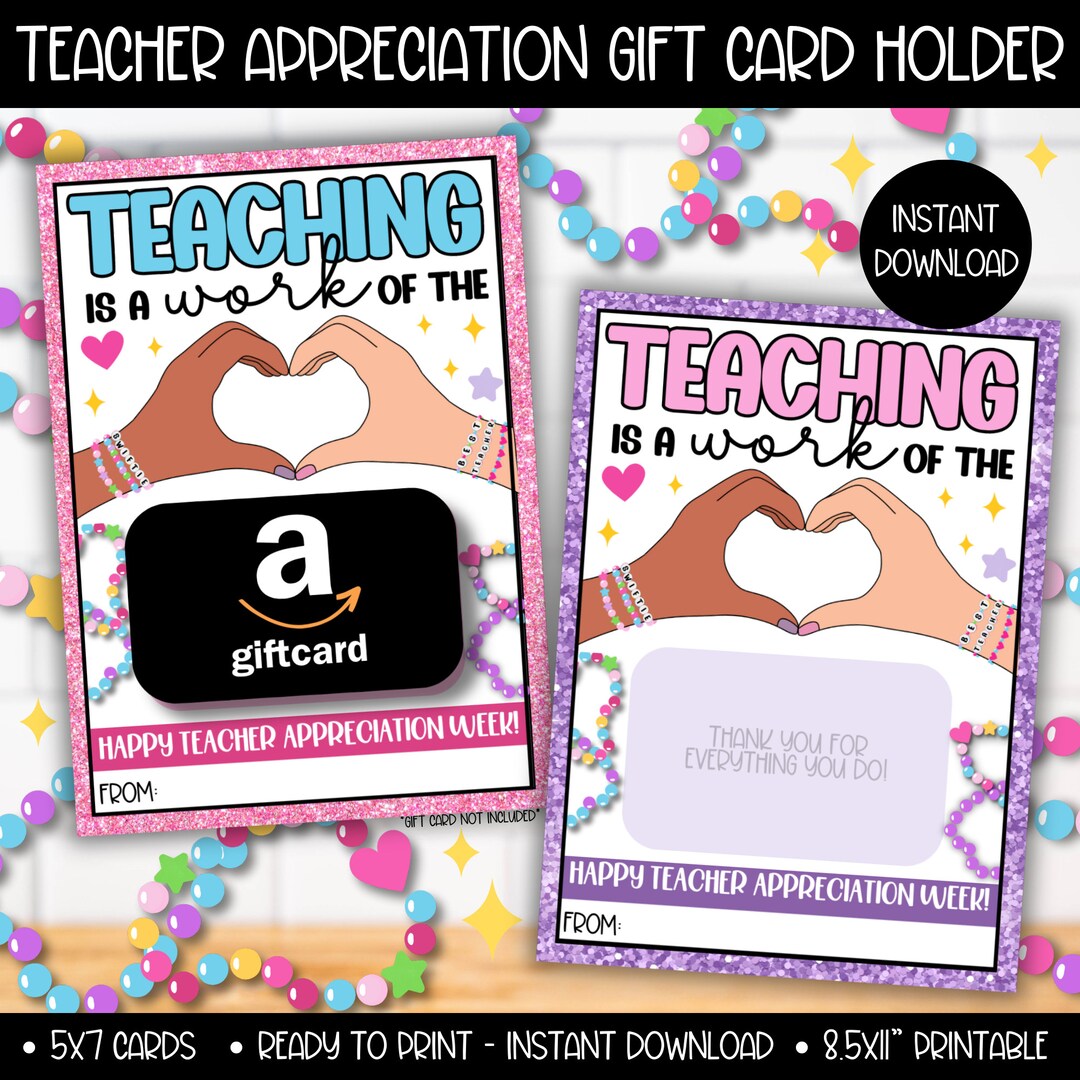 Last Day School Teacher Appreciation Gift Card Holder, EOY Teaching is ...