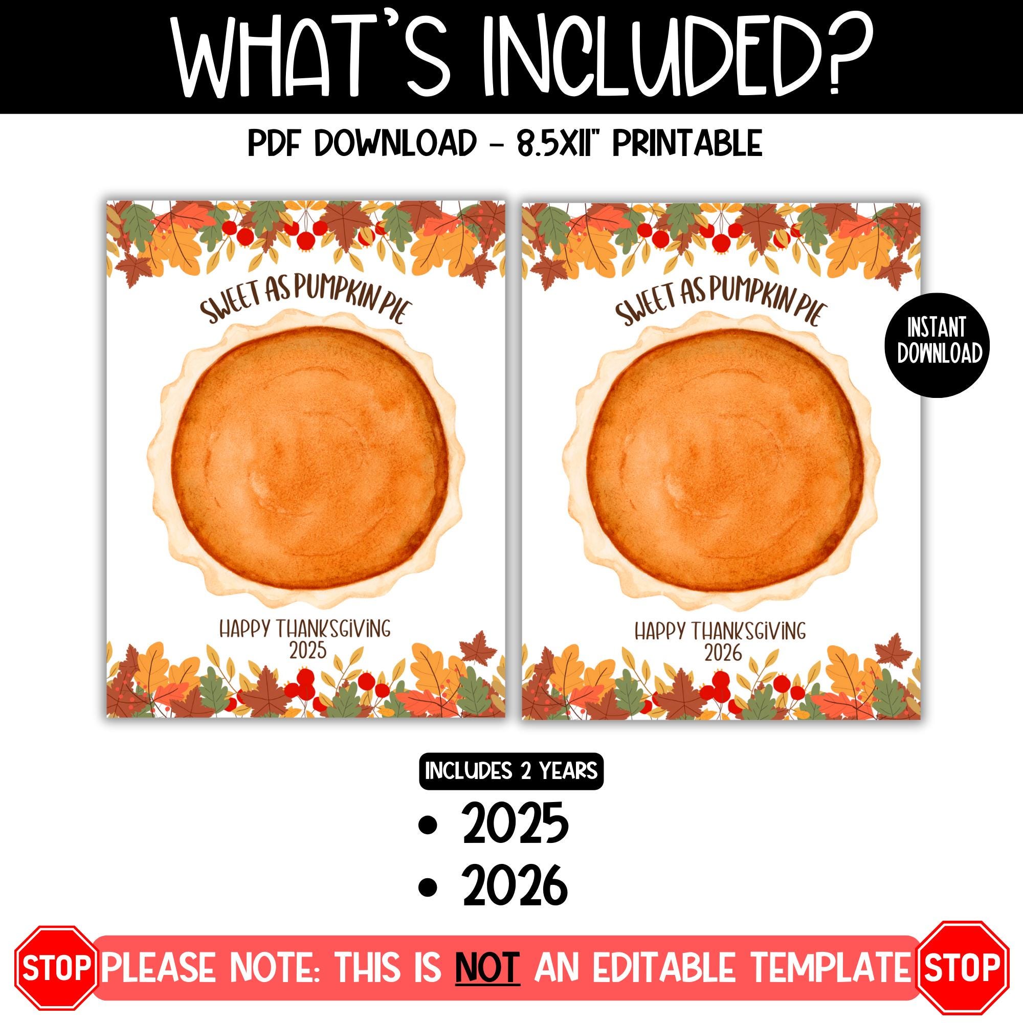 Thanksgiving Pumpkin Pie Handprint Craft Download, 2025 Fall Preschool ...
