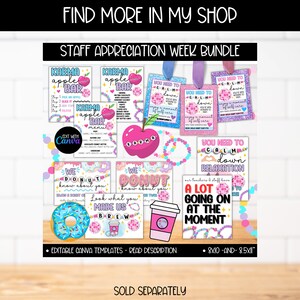 Teacher Staff Appreciation Week Pop Star Theme Poster Sign Printable ...
