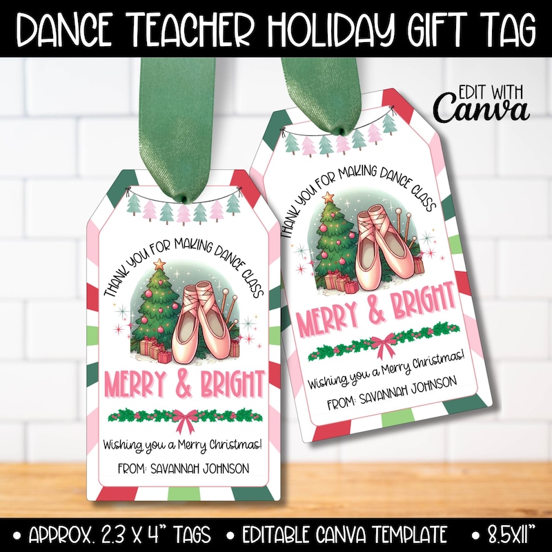 Dance Teacher Card - Etsy