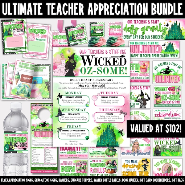 Wicked Theme Teacher Appreciation - Etsy